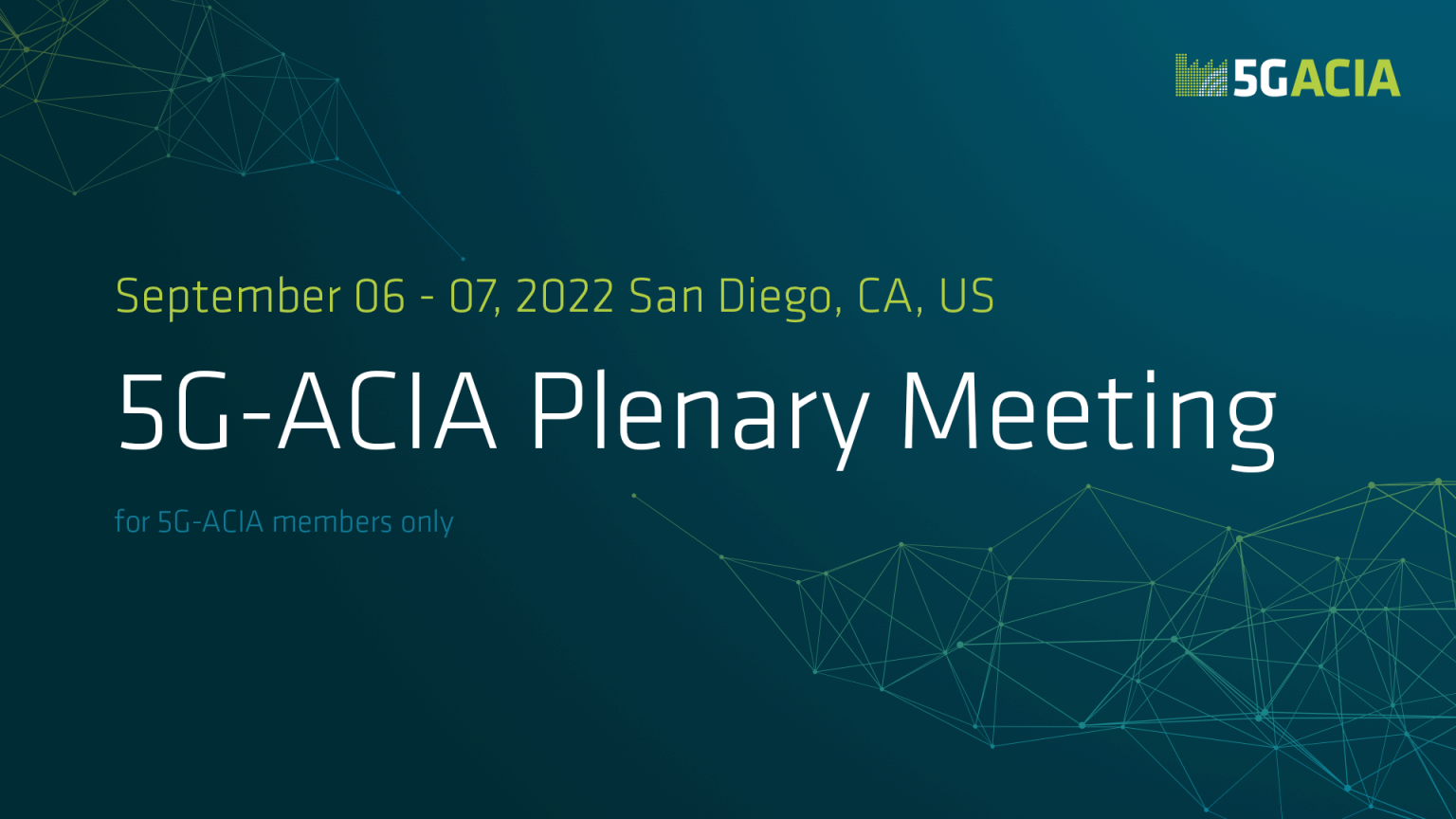 5G-ACIA 23rd Plenary Meeting - 5G-ACIA